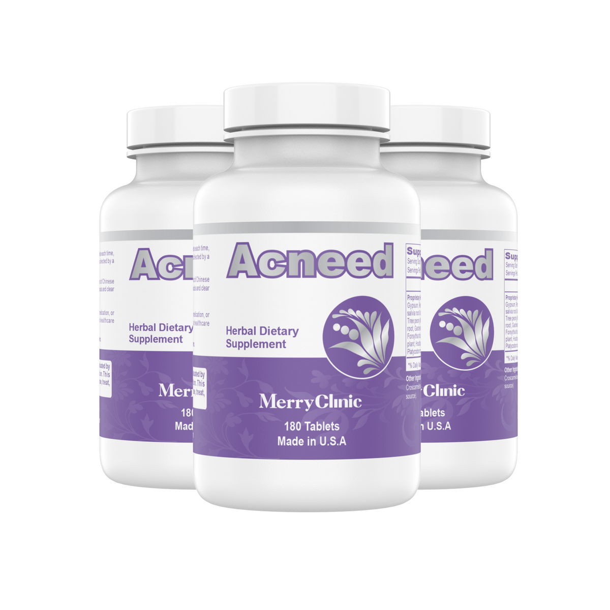 Acneed Tablet Package (3 Bottles)